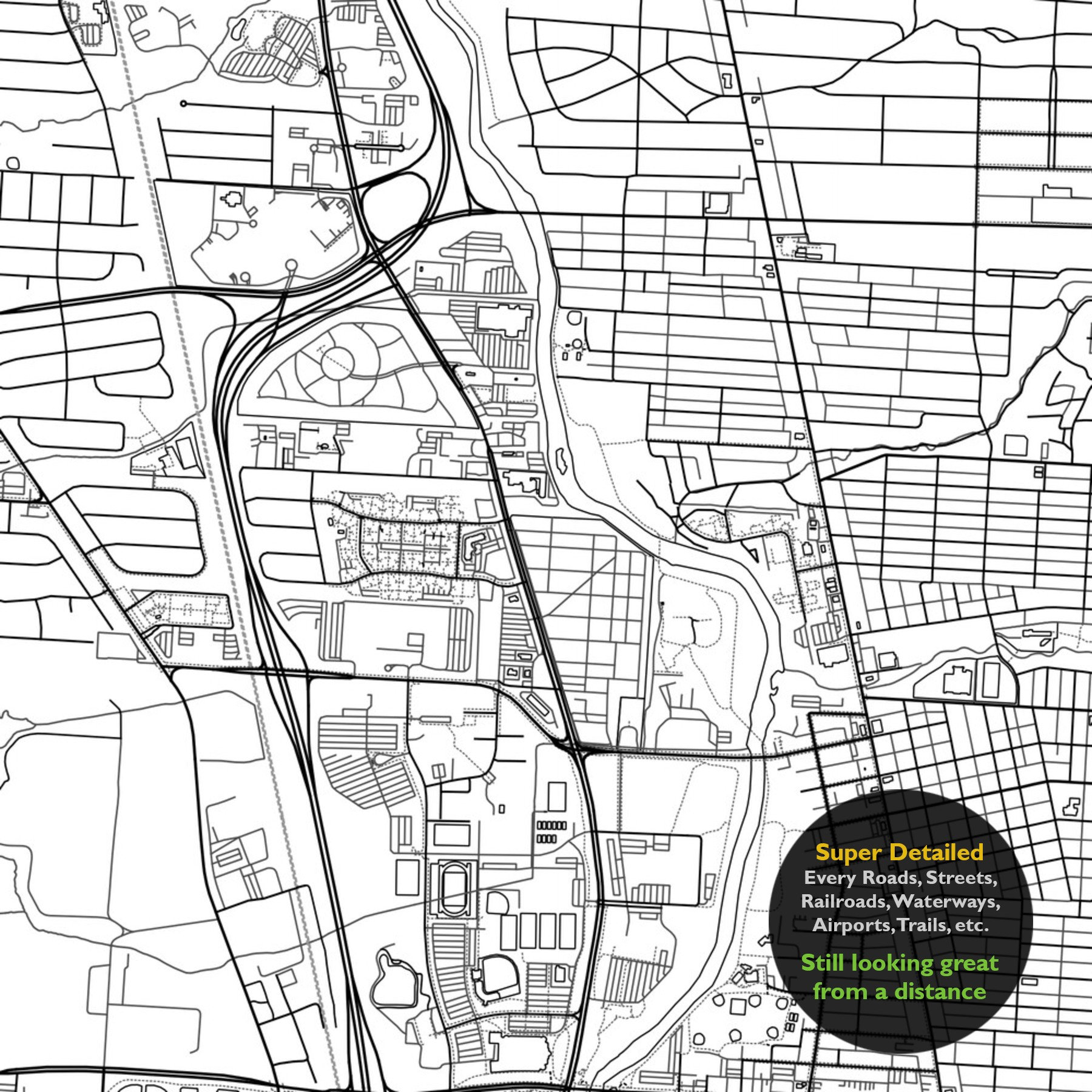 Columbus OH Map Print, Ohio USA Map Art Poster, City Street Road Map ...