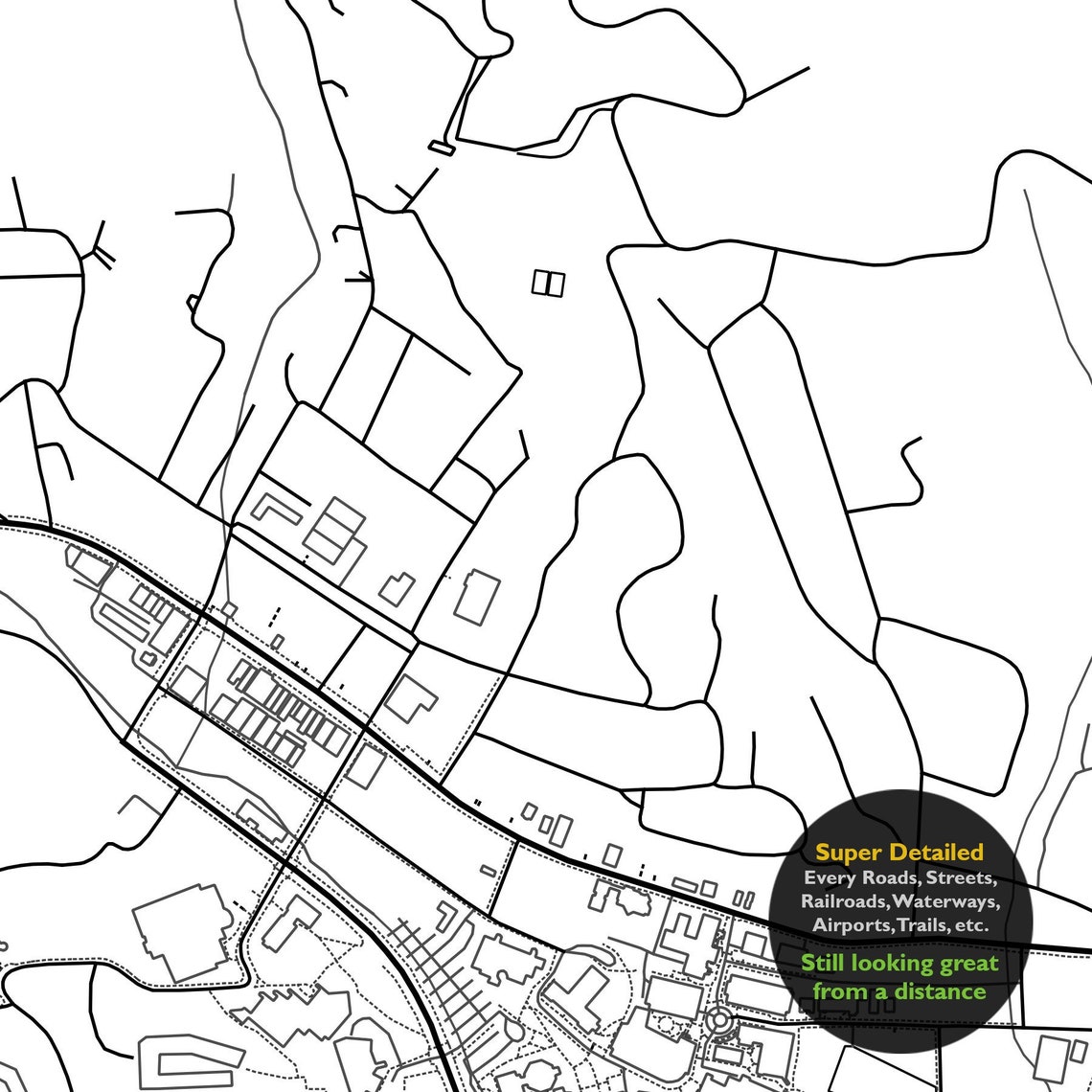 Boone NC Map Print North Carolina USA Map Art Poster - Etsy