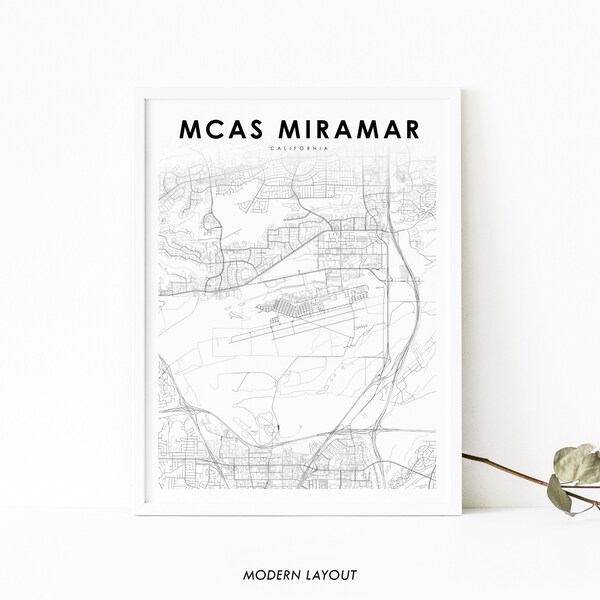 Mcas Miramar Map - Etsy