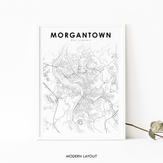 Map Of Morgantown Wv Area