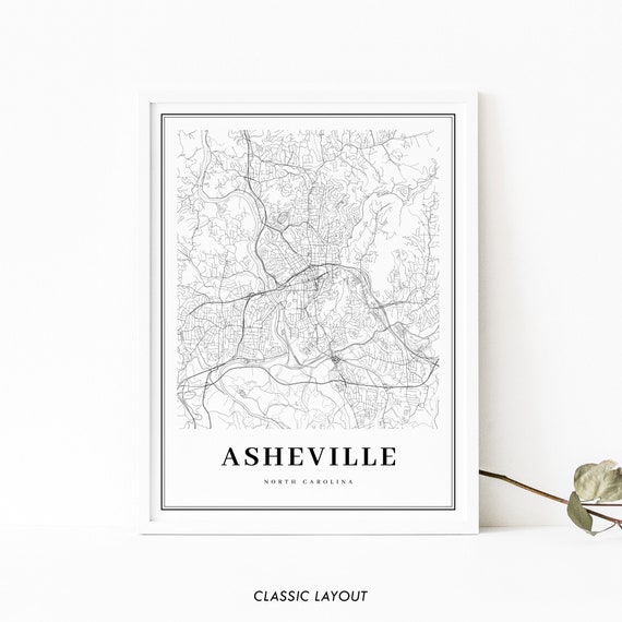 Road Map Of Asheville Nc