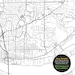 Quad Cities IA IL Map Print, Iowa Illinois USA Map Art Poster, City ...