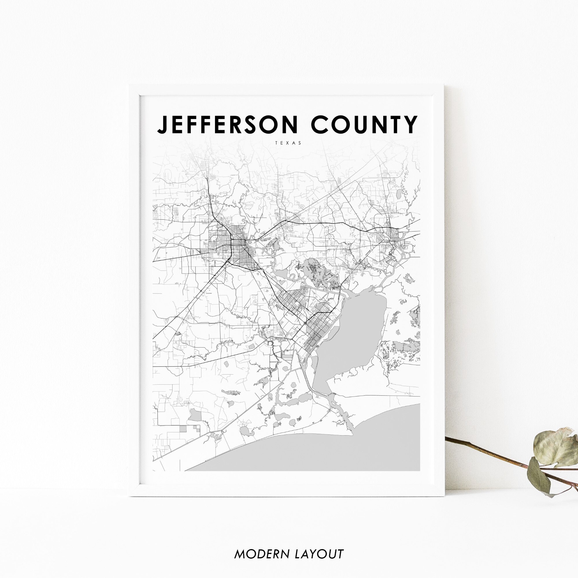 Jefferson County Texas Map