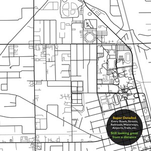 Hammond LA Map Print, Louisiana USA Map Art Poster, Tangipahoa Parish ...