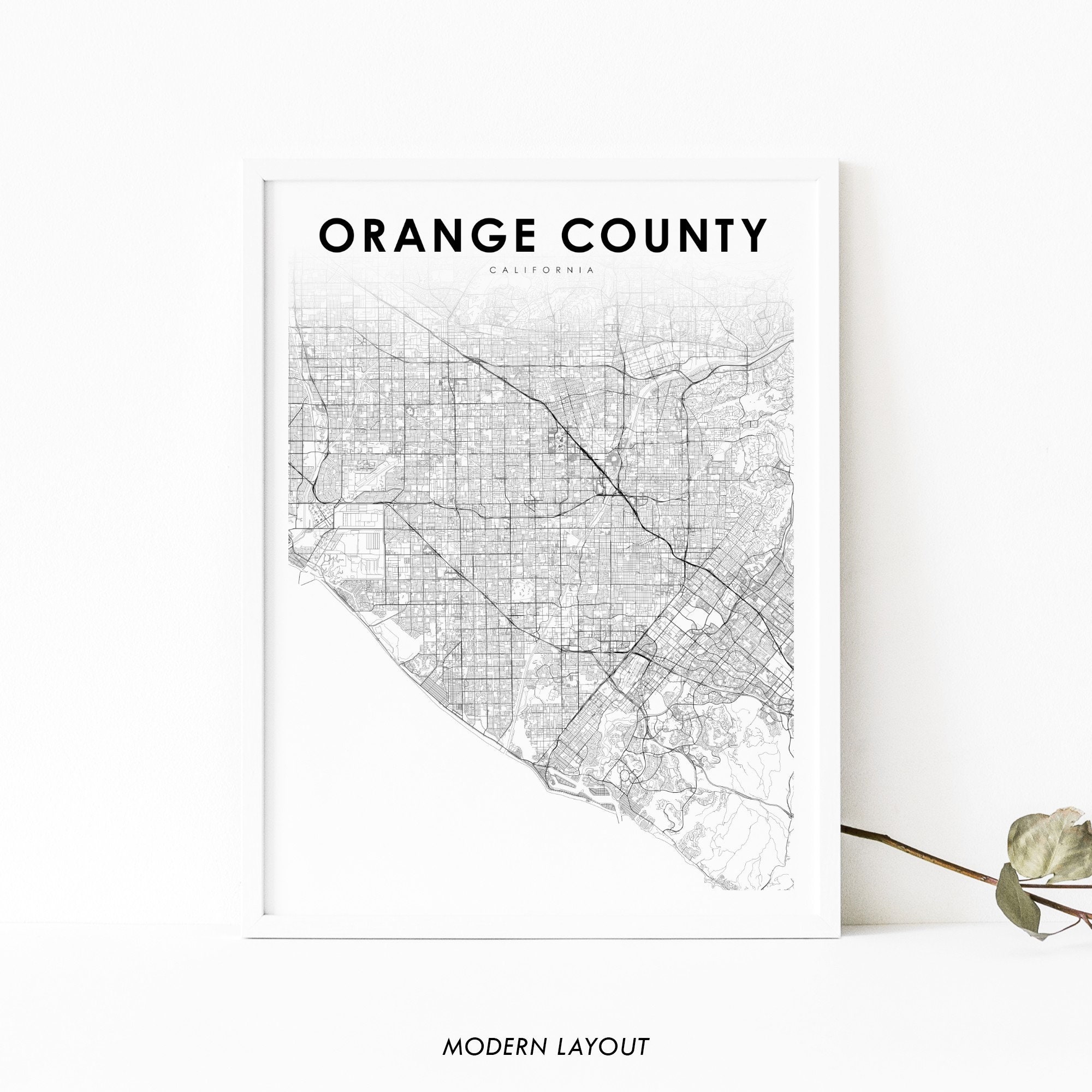 Orange County Map California Map