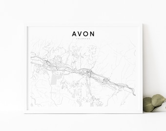 Avon Map Print - Etsy