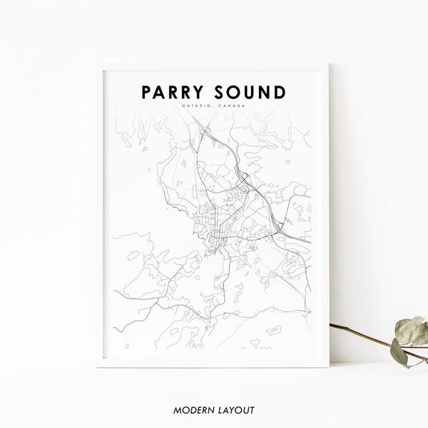 Maps of Parry Sound - Etsy