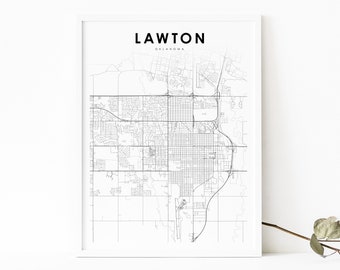 Lawton Street Map - Etsy