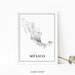 Mexico Map Print Road Map Poster México Estados Unidos - Etsy