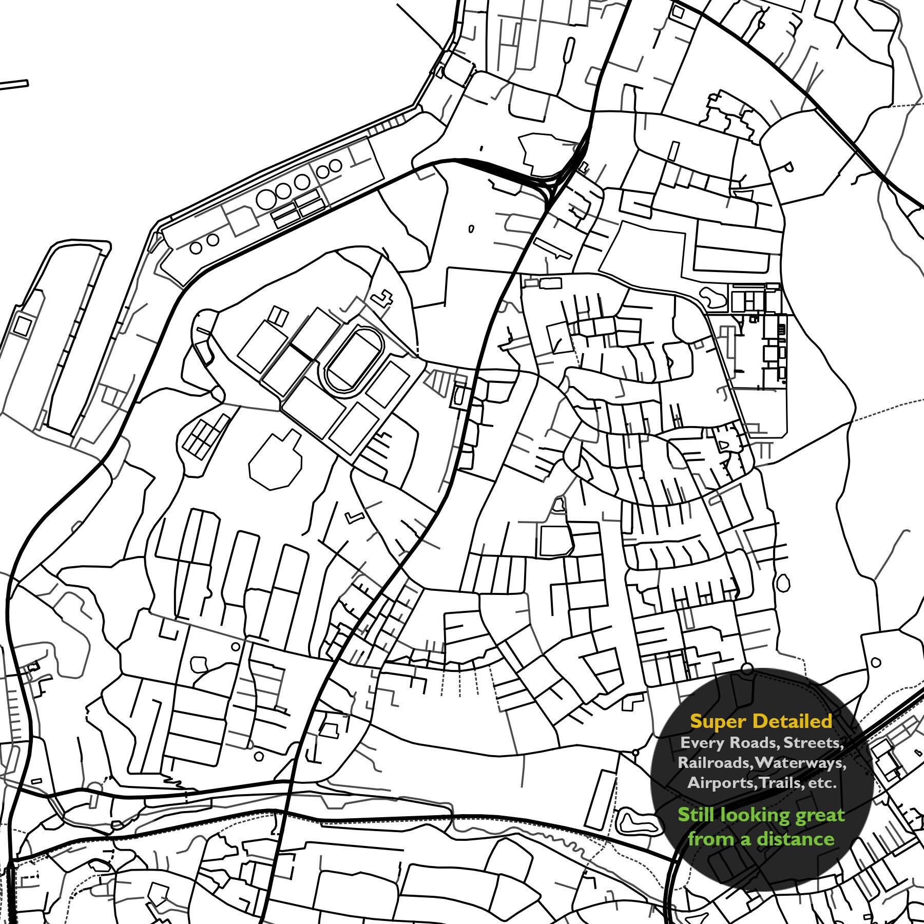Flensburg Germany Map Print, Map Art Poster, Flensborg Deutschland City ...
