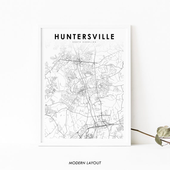 Huntersville North Carolina Map