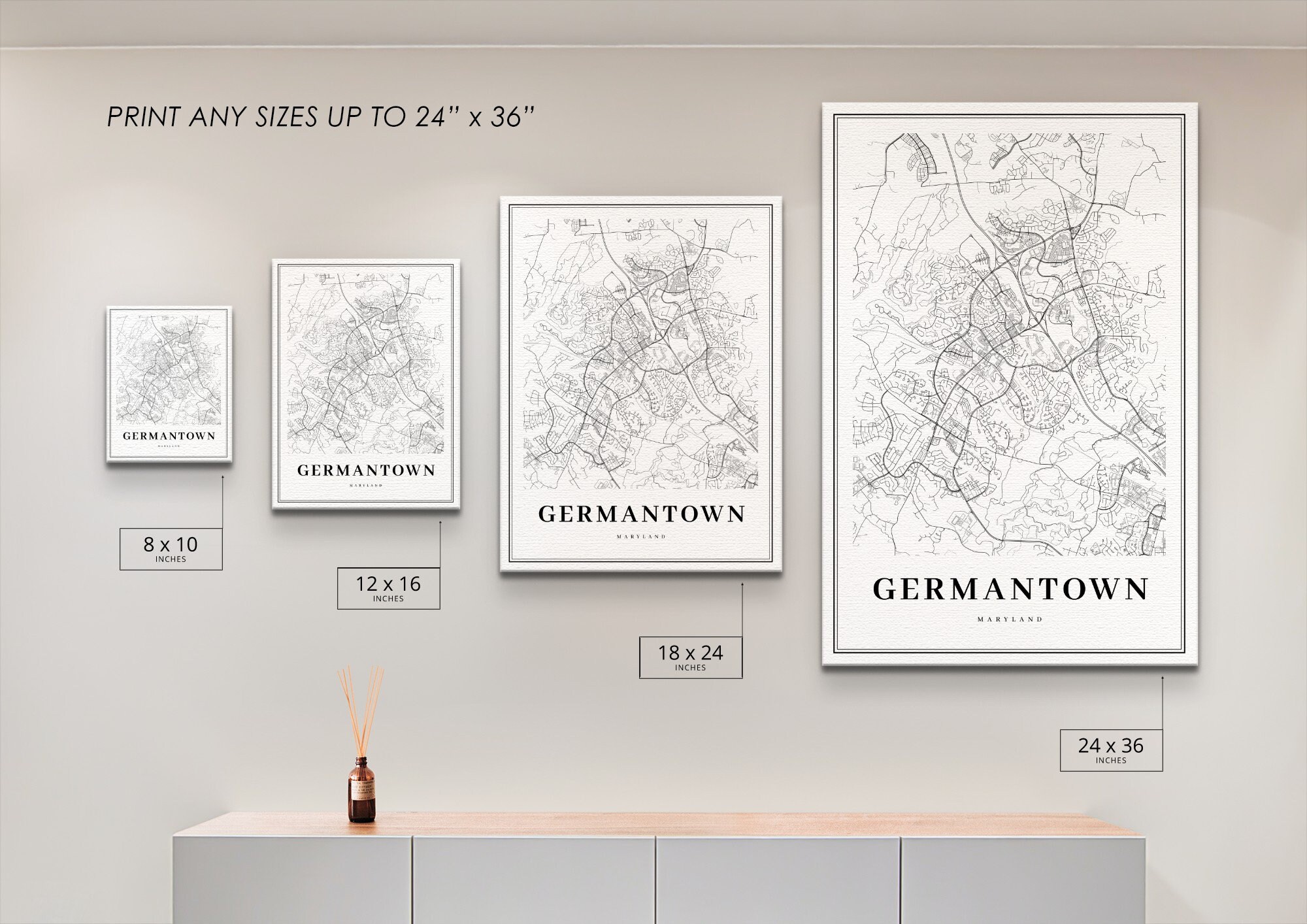 Printable Map Of Germantown Md