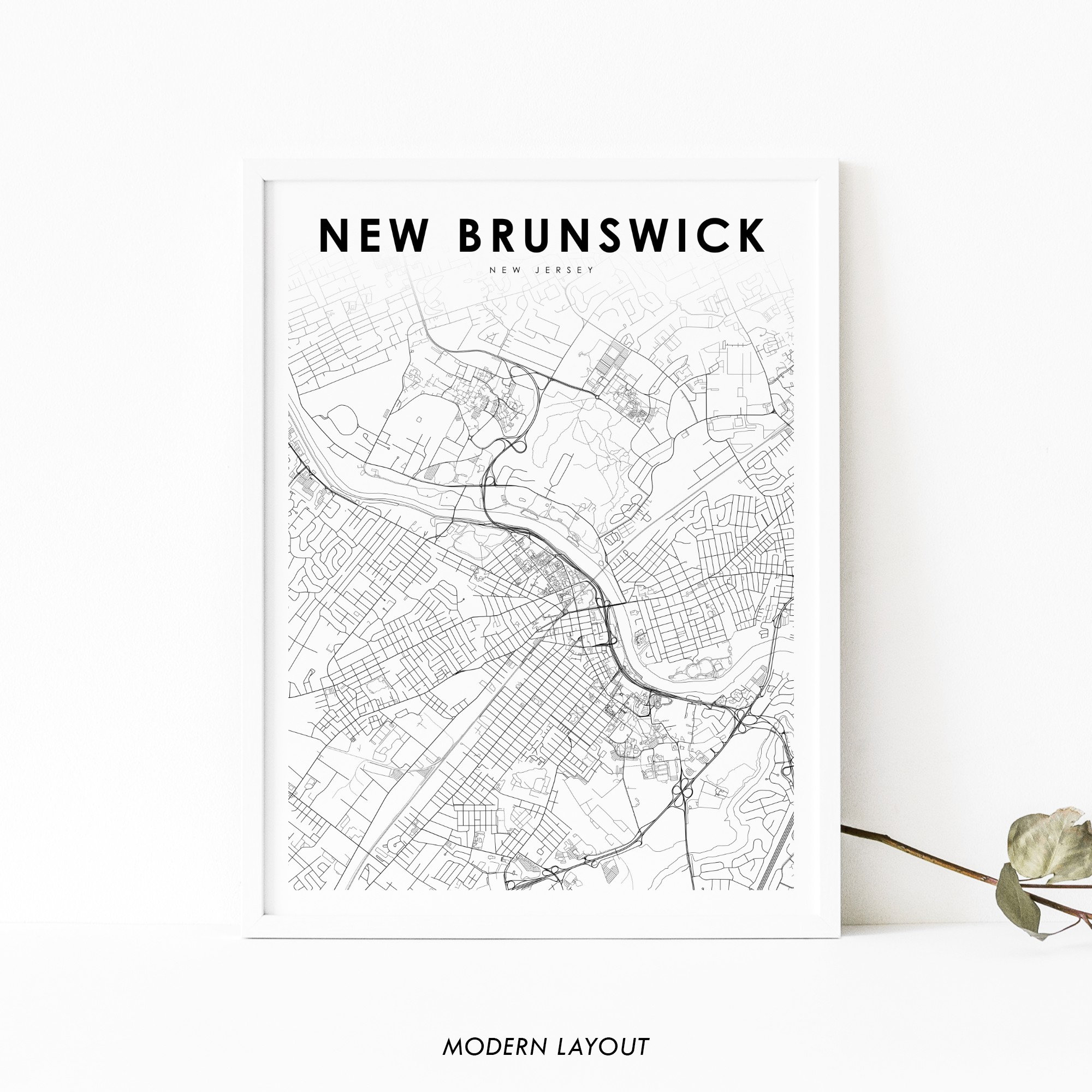 Map Of New Brunswick New Jersey