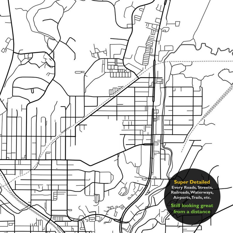 Greater Sudbury Ontario Map Print ON Canada Map Art Poster | Etsy
