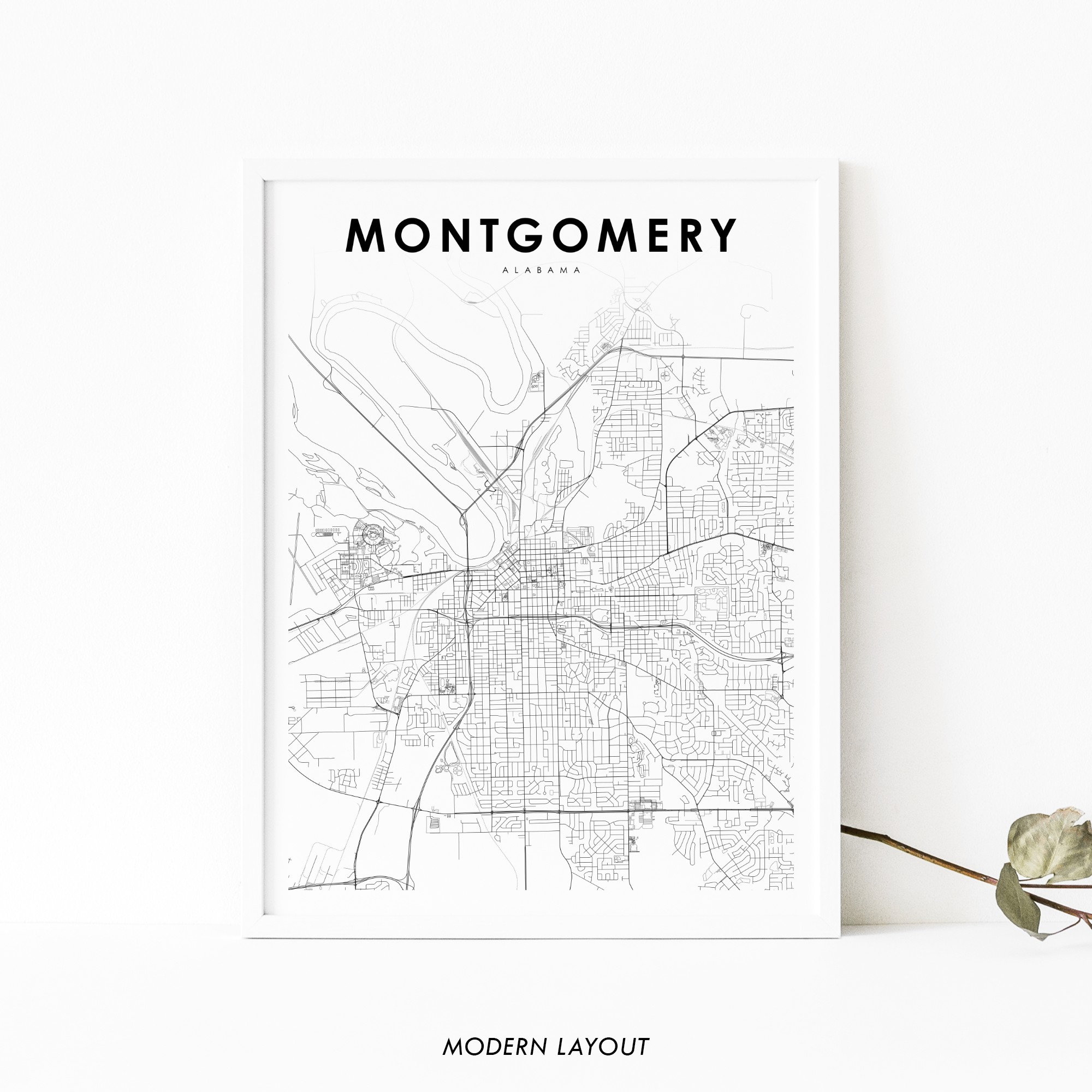 Map Of Montgomery Alabama