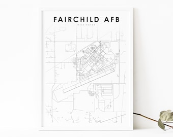 Fairchild Afb Map - Etsy