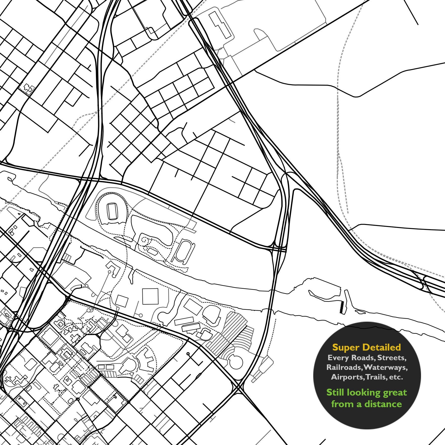 Waco TX Map Print Texas USA Map Art Poster McLennan County | Etsy