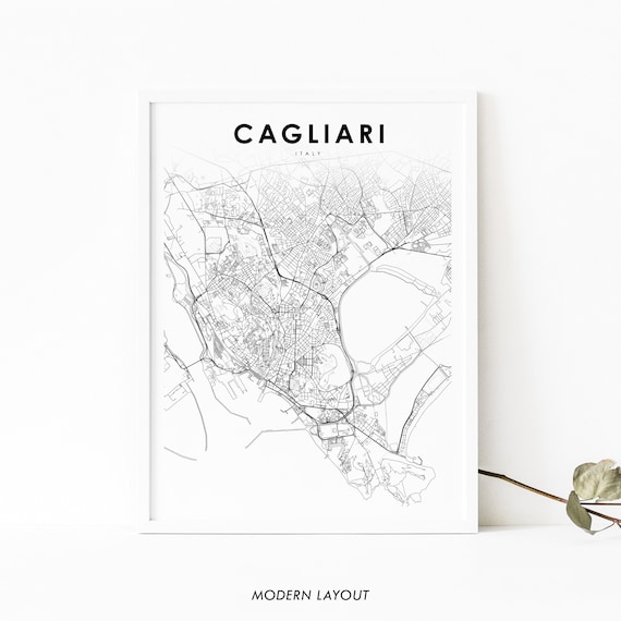 Mapa De Cagliari Italia 256 Cagliari Map Map Cagliari City Italy