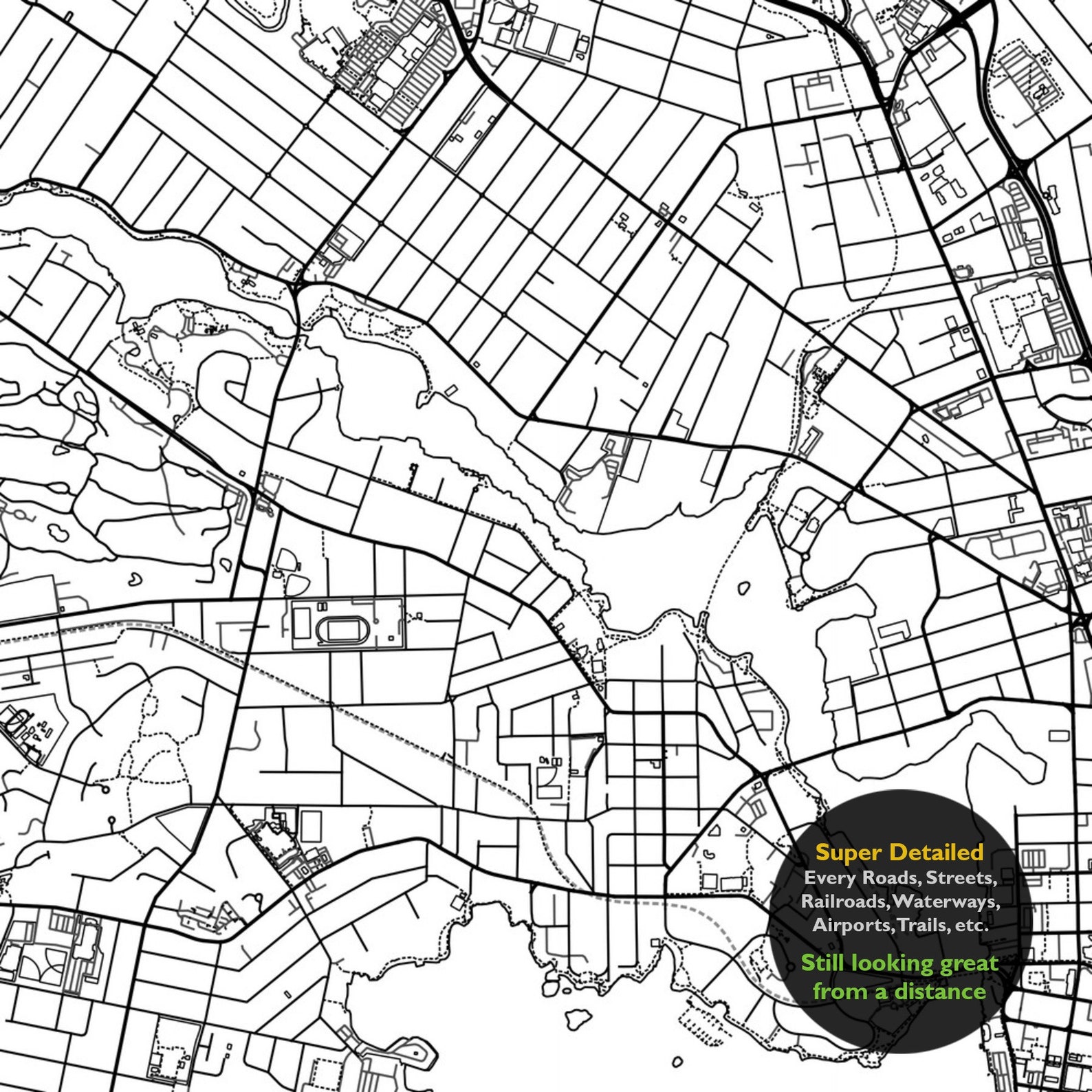 Victoria BC Map Print British Columbia Canada Map Art Poster | Etsy