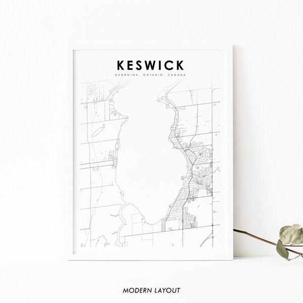Printable Map of Keswick - Etsy