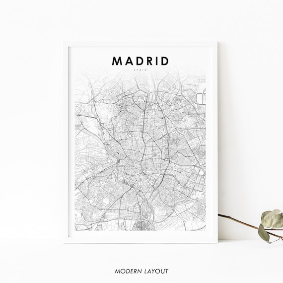 Madrid Map Printable