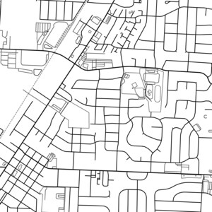 Grove City OH Map Print, Ohio USA Map Art Poster, Franklin County, City ...