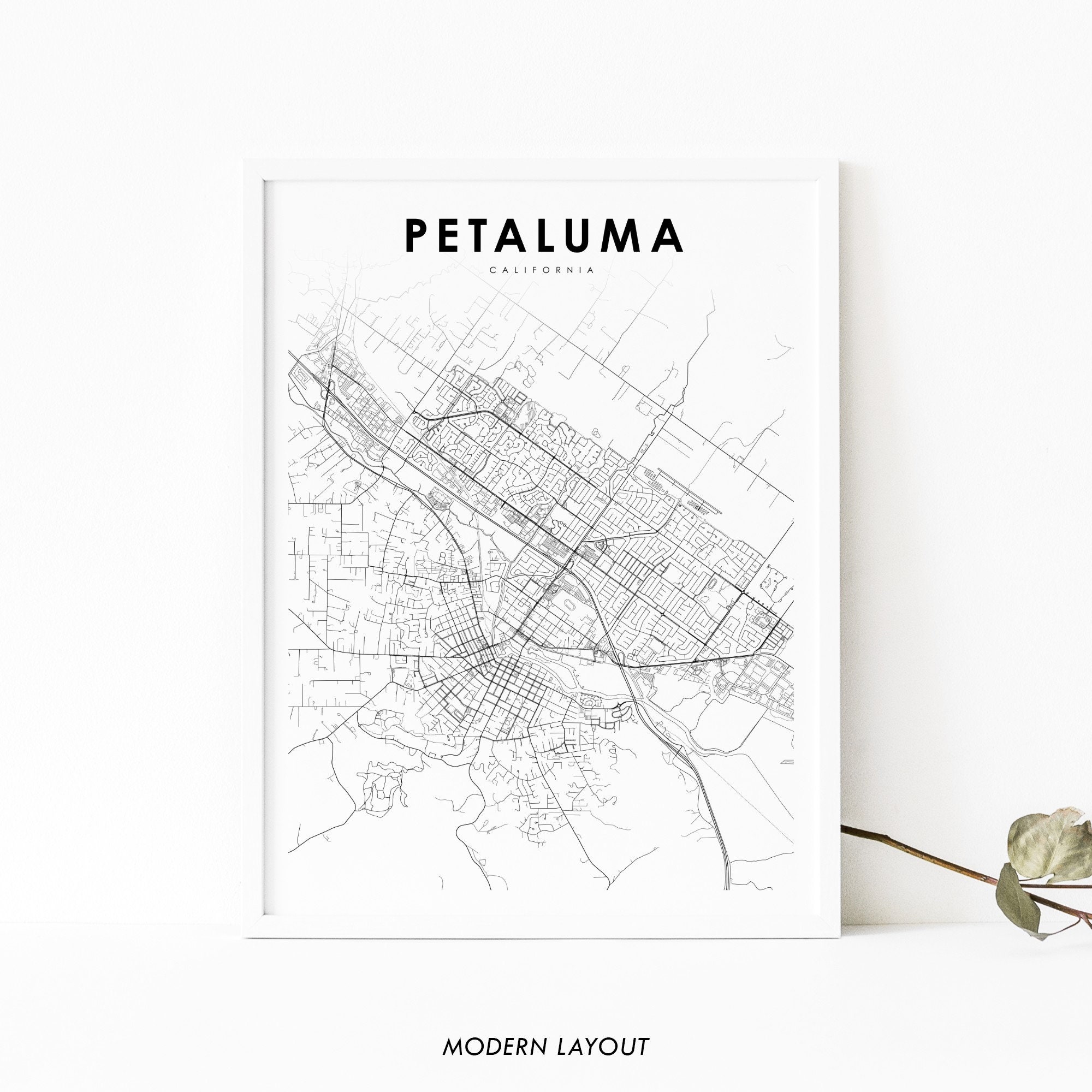 City Of Petaluma Ca Map