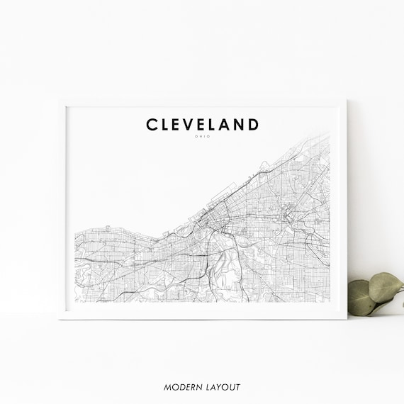 Cleveland Ohio Road Map
