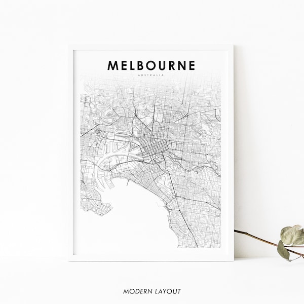 Australia Map Print - Etsy