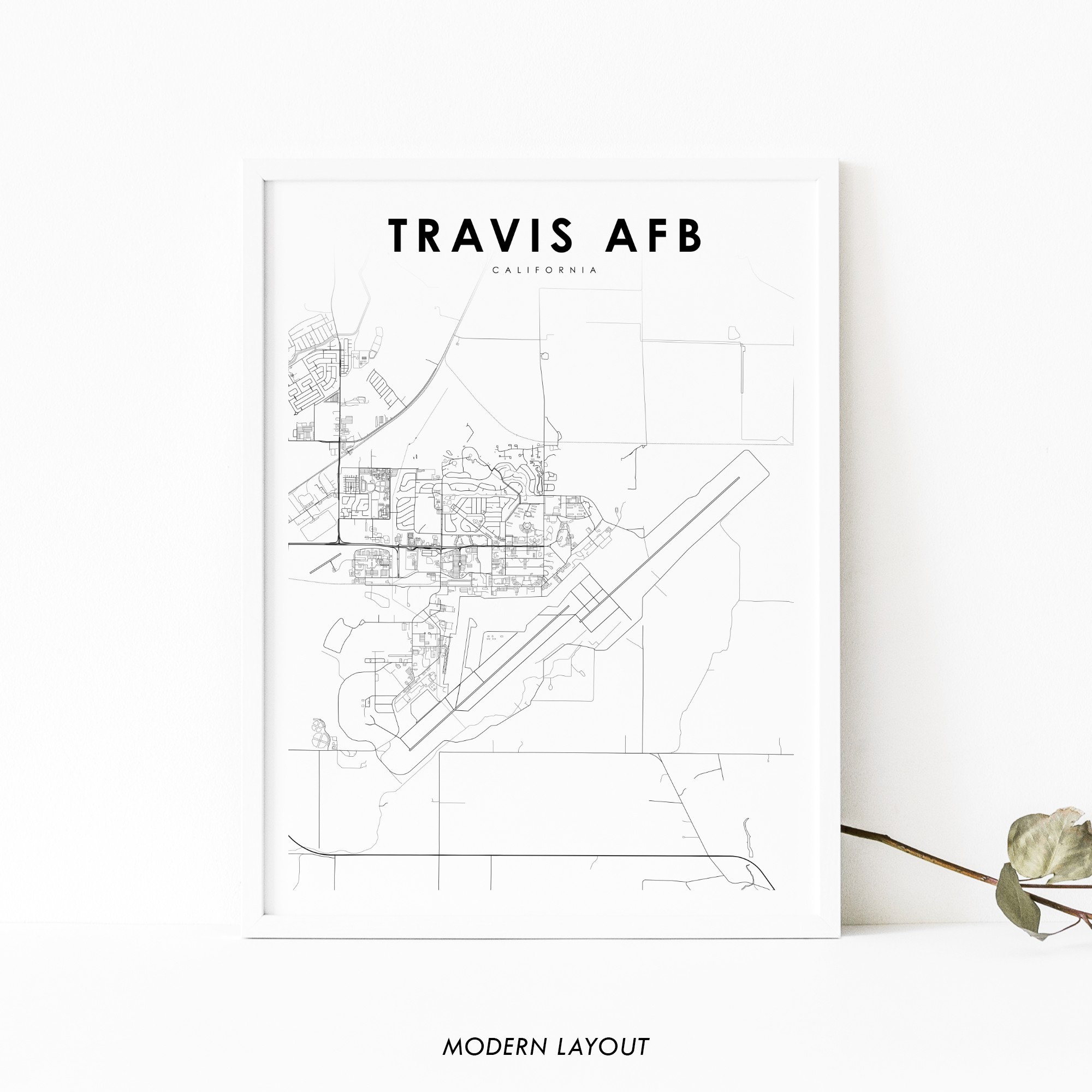 Air Force Bases California Map