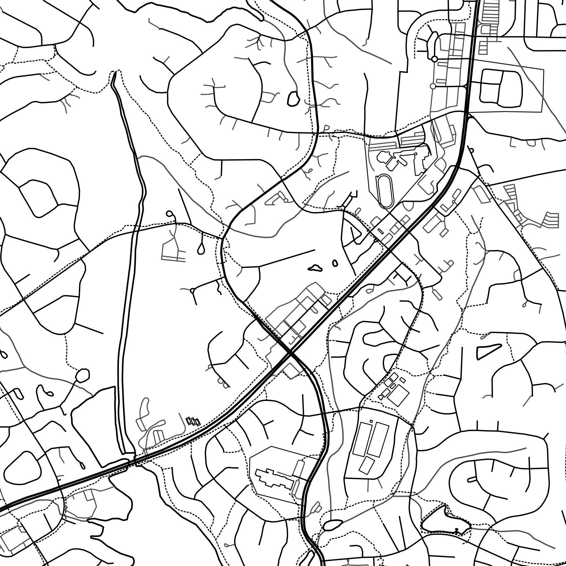 Peachtree City GA Map Print Georgia USA Map Art Poster | Etsy