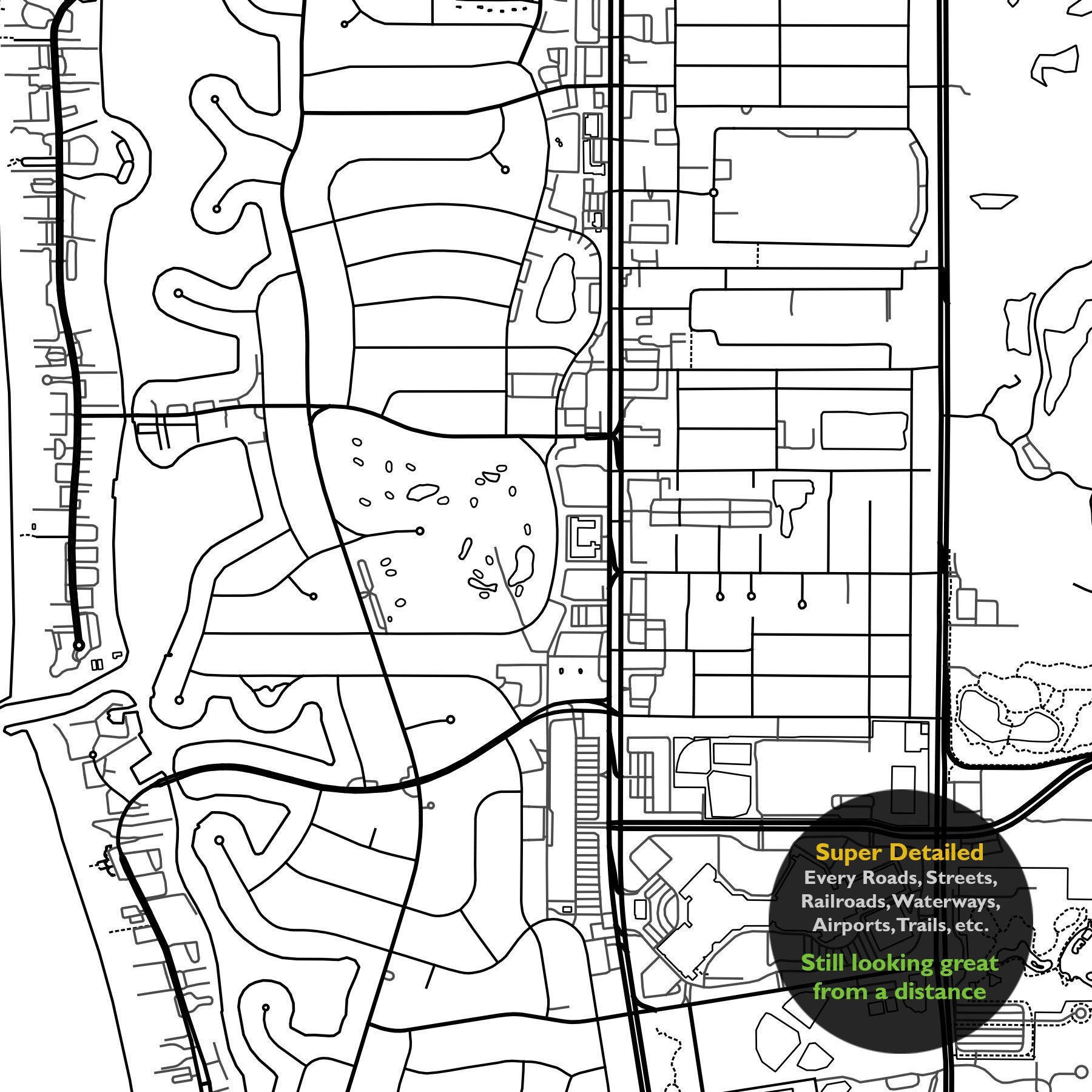Naples FL Map Print, Florida USA Map Art Poster, Collier County, City ...