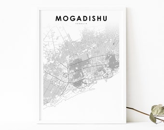 Mogadishu Street Map - Etsy