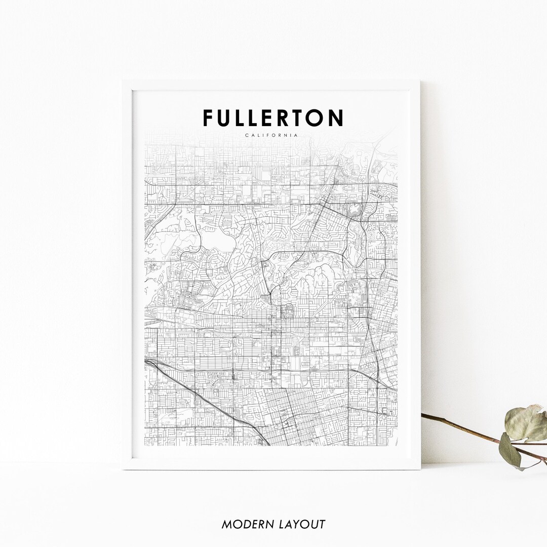 Mapa De Fullerton, California