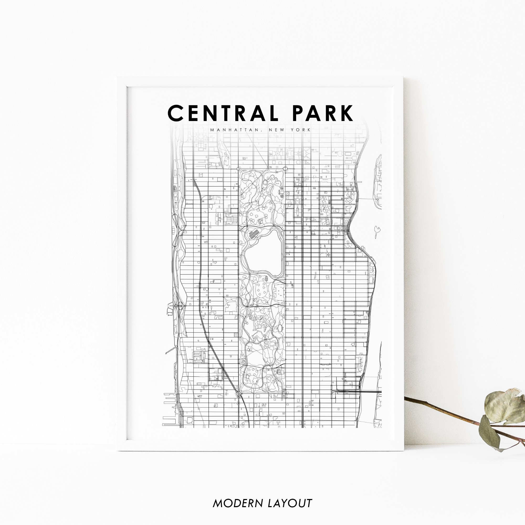 Central Park Map Printable Version