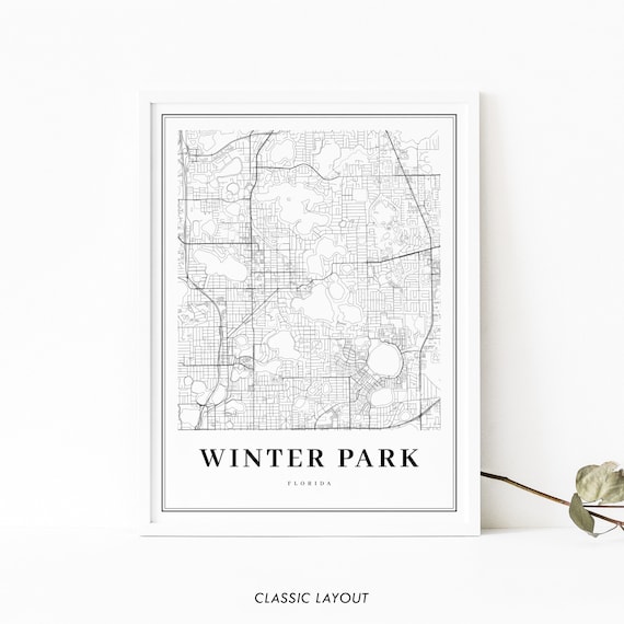 Downtown Winter Park Florida Map