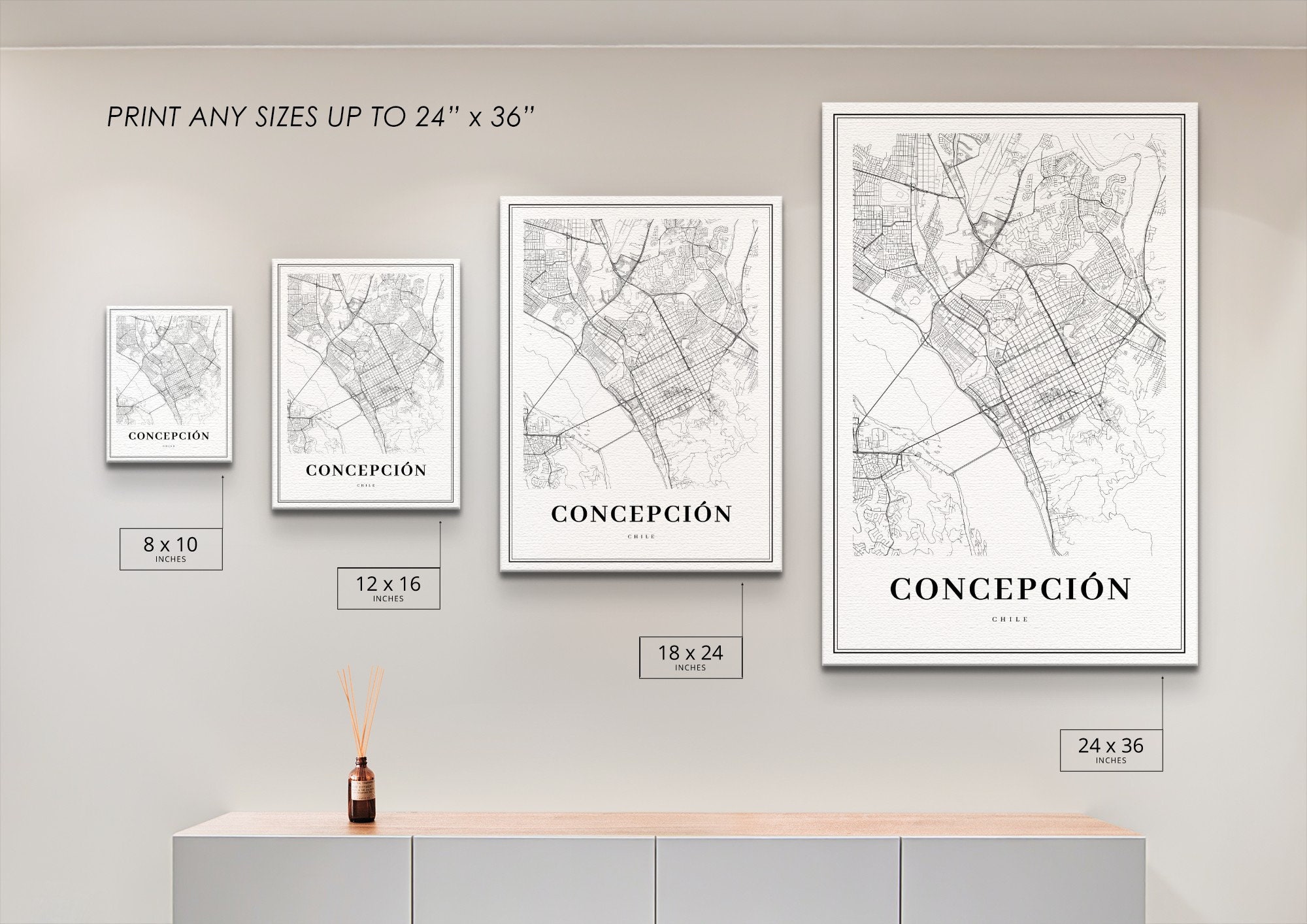Concepcion Chile Map Print Concepción Map Art Poster María - Etsy Concepcion Chile Map Print Concepción Map Art Poster María - Etsy