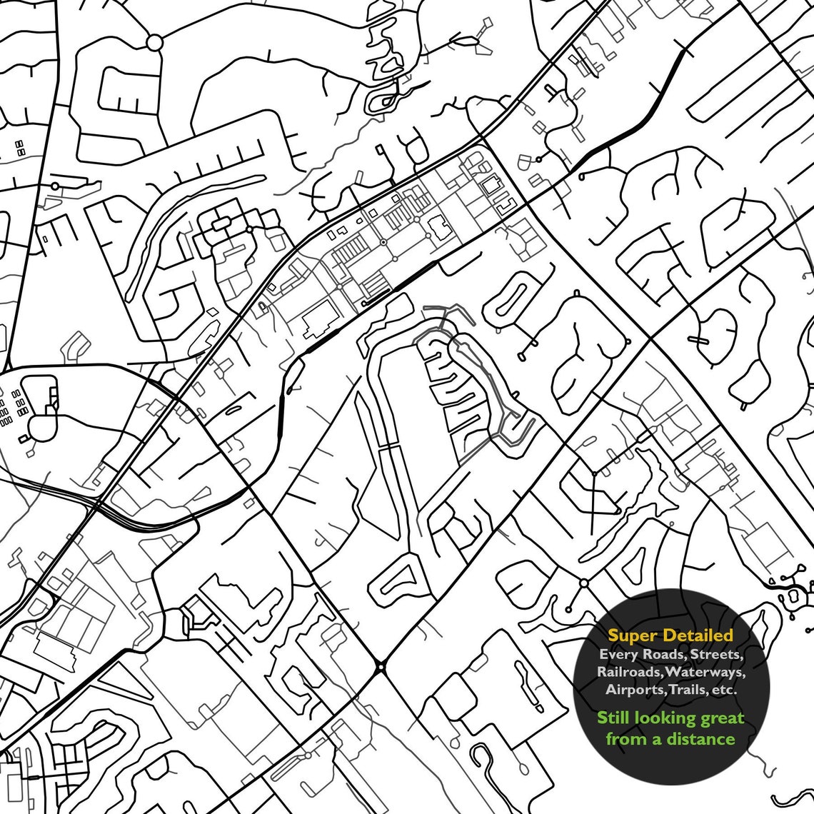 Mount Pleasant SC Map Print South Carolina USA Map Art - Etsy