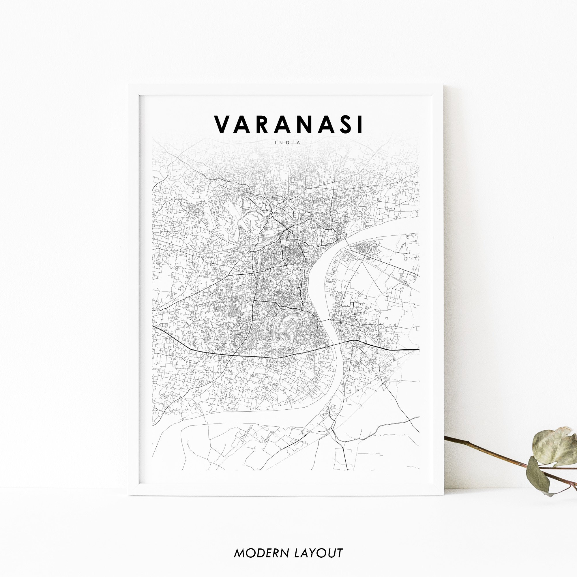 Varanasi India Map