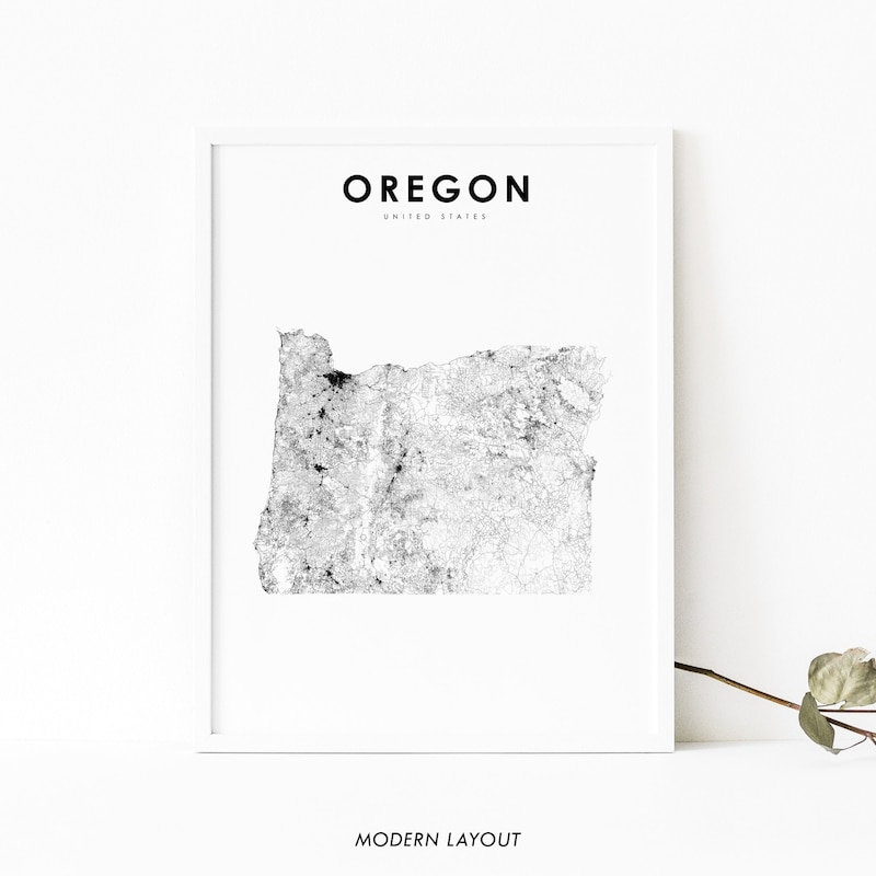 Oregon Print - Etsy