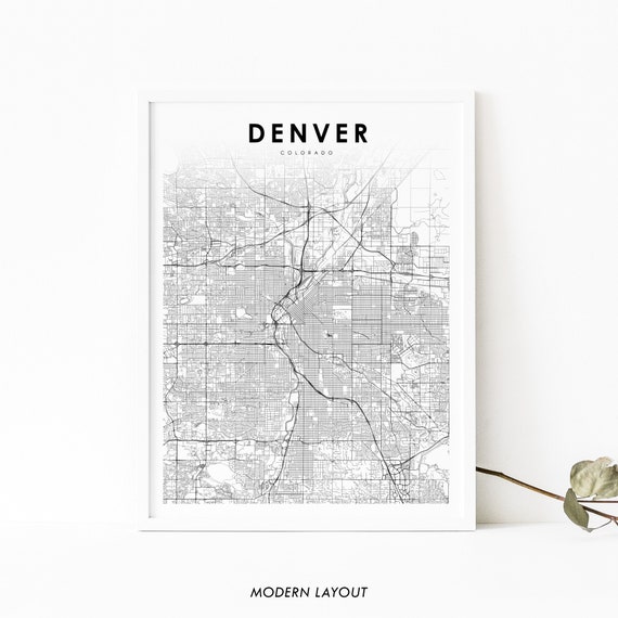 Mapa De Carreteras De Denver, Colorado