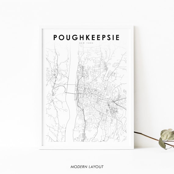 Enlarged Map Of Poughkeepsie Ny