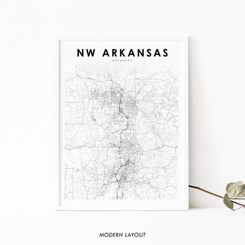 Arkansas Map Art - Etsy