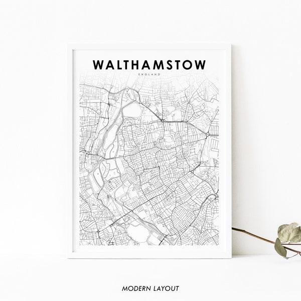 Walthamstow City Map - Etsy