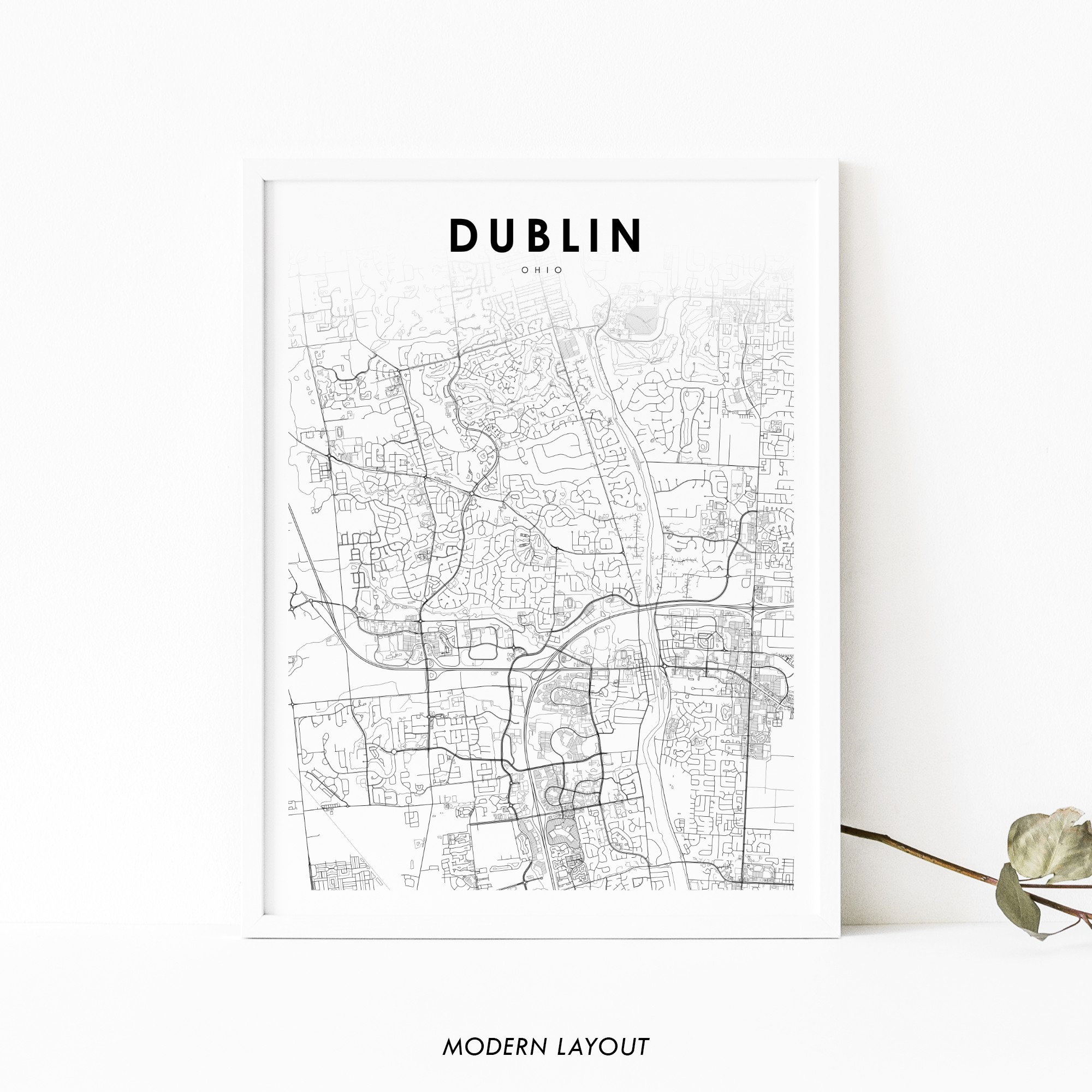 Dublin Ohio Map Avery Road Corridor