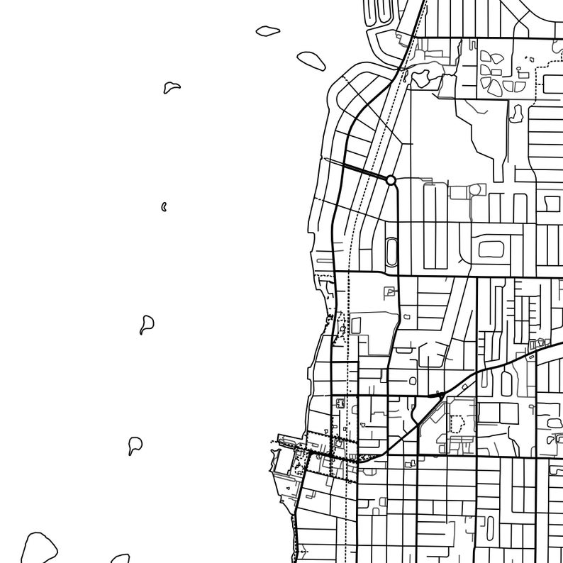 Palm Harbor FL Map Print Florida USA Map Art Poster City - Etsy