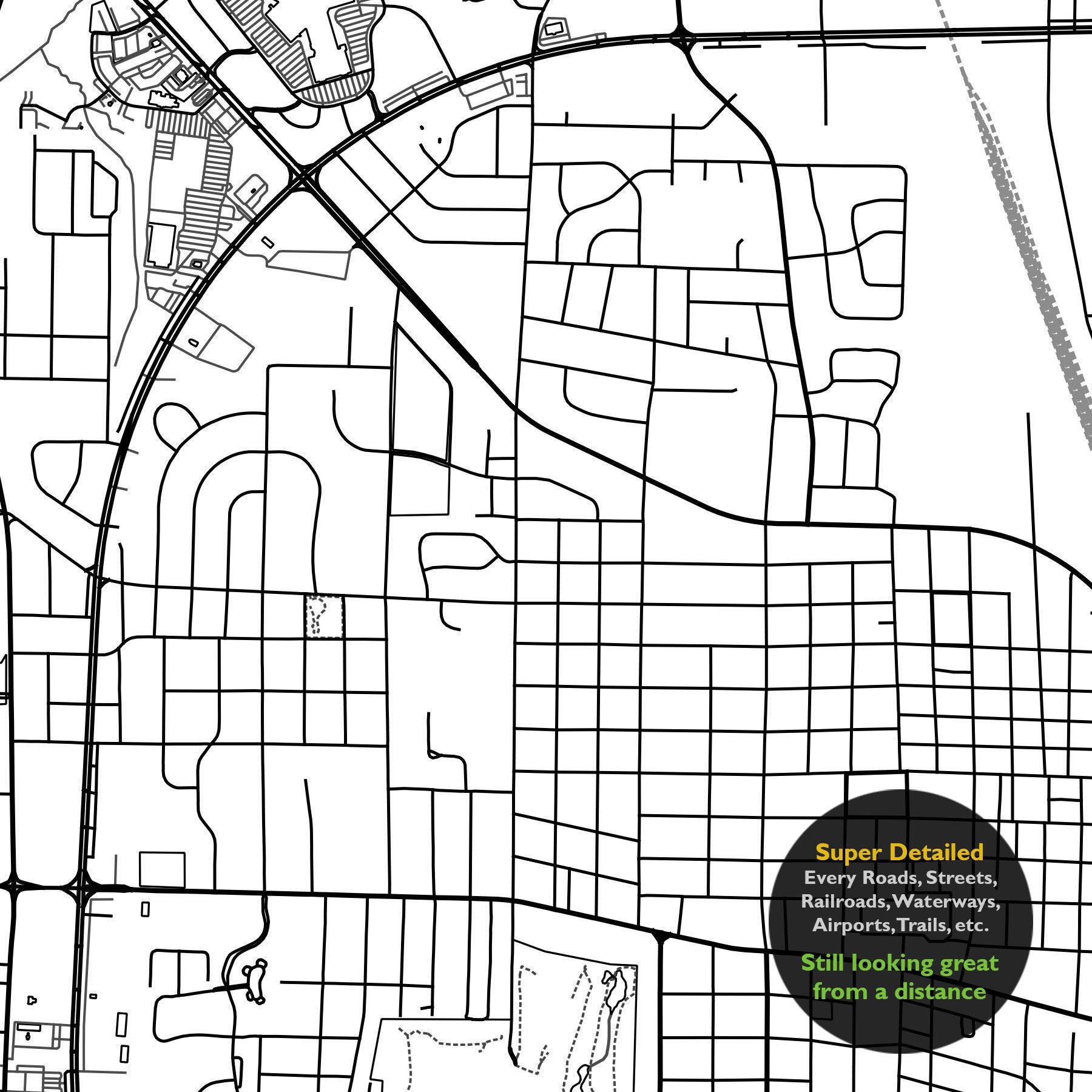 Dothan AL Map Print Alabama USA Map Art Poster City Street | Etsy