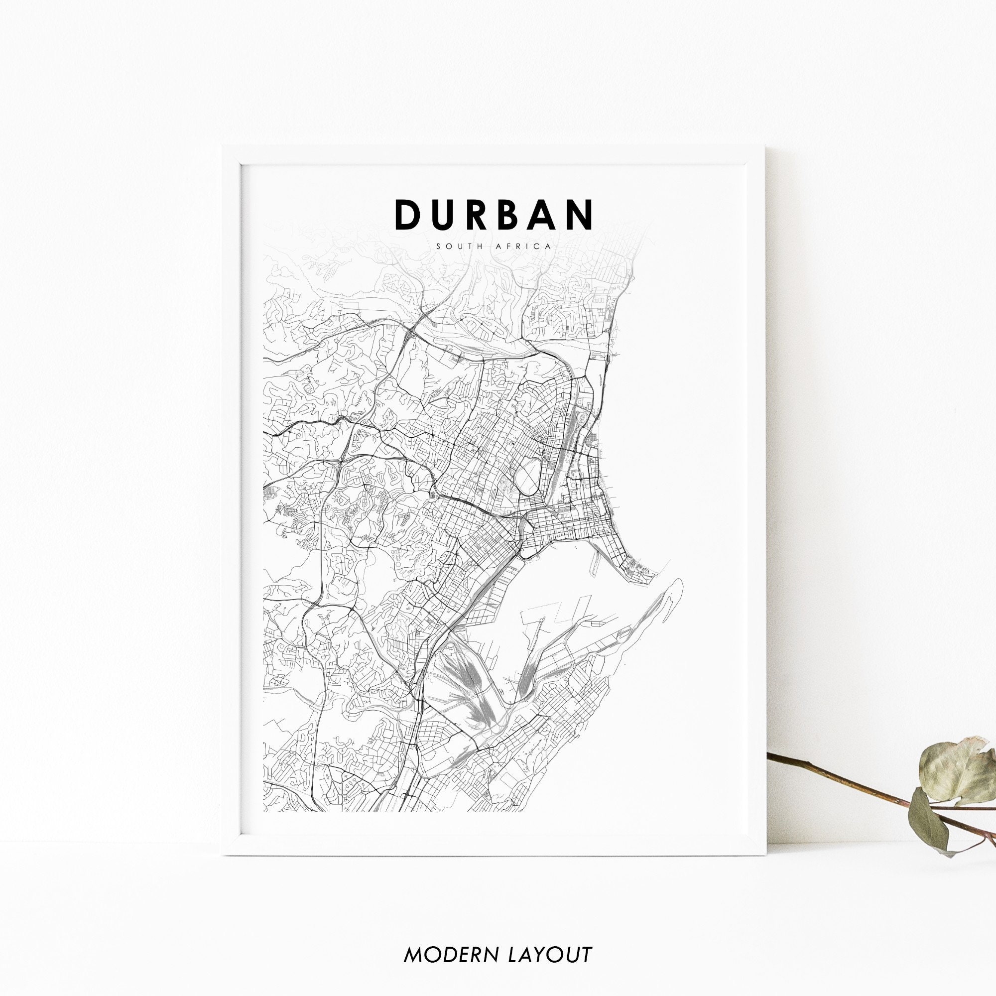 Maps Durban South Africa