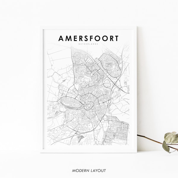 Amersfoort City Map - Etsy