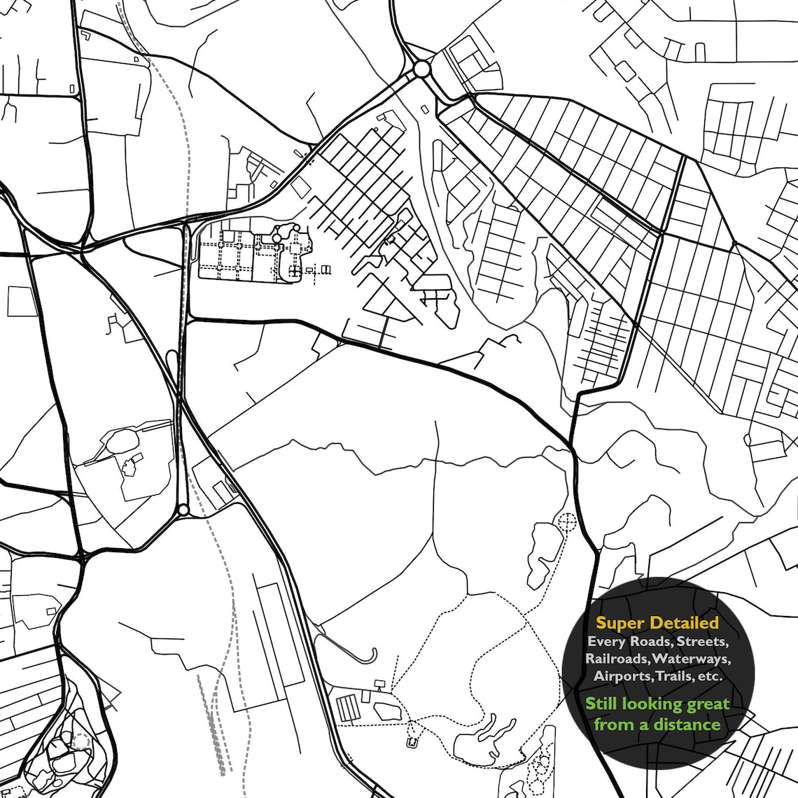 Rawalpindi Pakistan Map Print Map Art Poster Pindi Punjab | Etsy